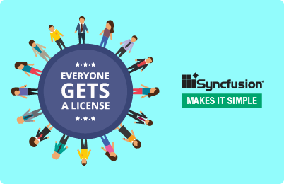 Unlimited flat fee license for Syncfusion products