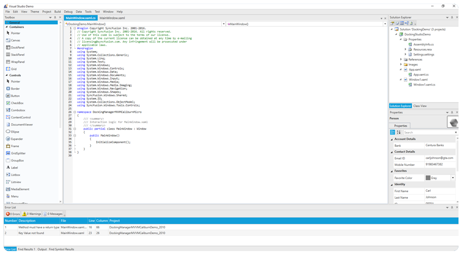 Over 90 WPF UI controls and file-format libraries | Syncfusion