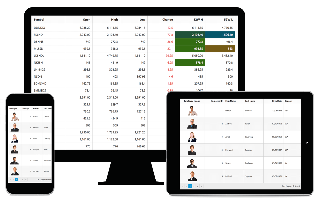 ASP NET DataGrid Syncfusion ASP NET Web Forms UI Controls Visual